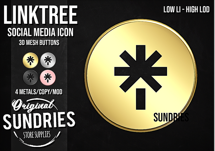 Second Life Marketplace - sundries / Media Icon / LinkTree